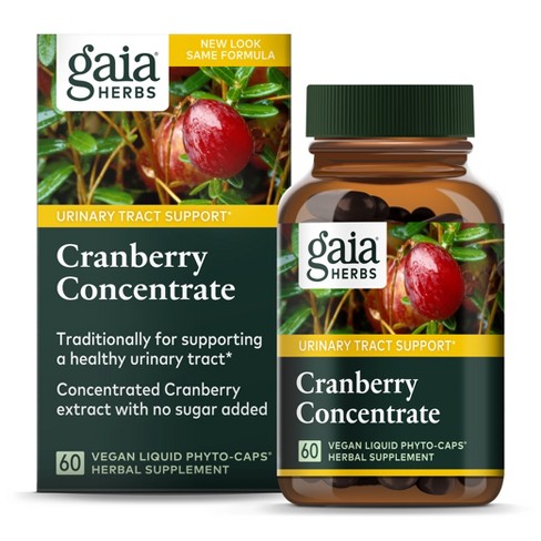 Gaia Herbs Cranberry Concentrate - Helps Maintain Urinary Tract Health ...
