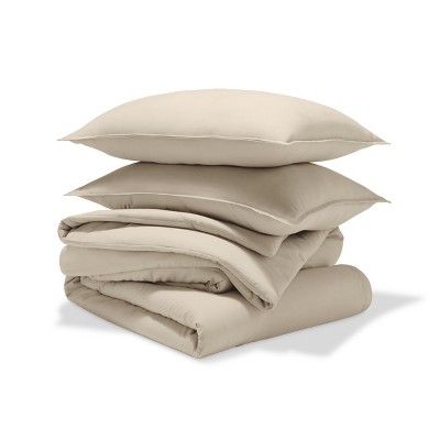 Bare Home 3-piece Comforter Set In Sand, Queen : Target