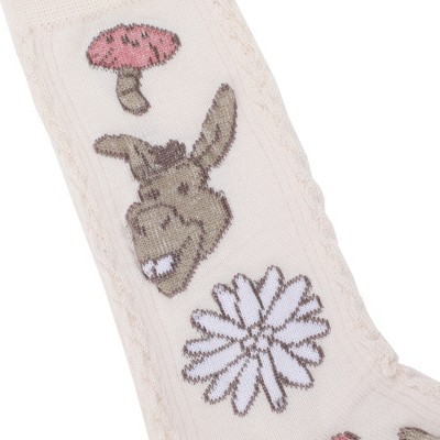 Shrek Donkey & Shrek Flora Patterns Women's 2-pair Casual Crew Socks ...