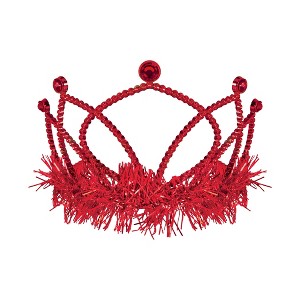 Beistle Red Plastic Tiaras, Pack of 6 Red : Target