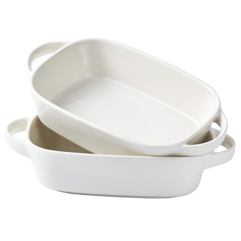 Bruntmor 10.5'' X 6'' Porcelain Rectangular Baking Dish - White - Set ...