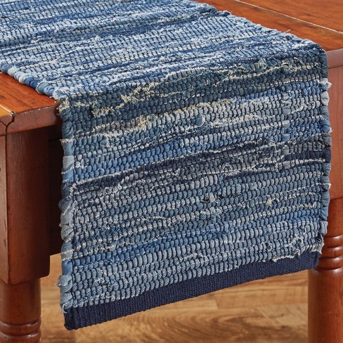 Park Designs Indigo Blue Chindi Table Runner 36" : Target
