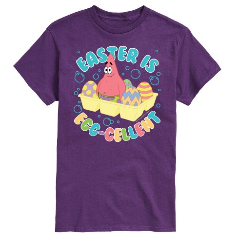 Men's Spongebob Squarepants Easter Is Egg-cellent Patrick Short Sleeve ...