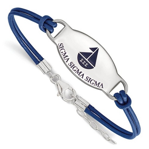 Black Bow Jewelry Sterling Silver Sigma Sigma Sigma Greek Life Strand ...