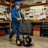 Convertible Heavy-Duty Hand Truck with Swivel Wheels, Transforms from 2 ...