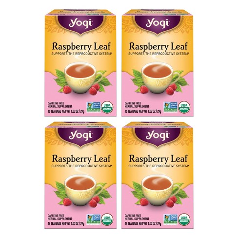 Yogi Tea - Raspberry Leaf Tea - 64 Ct, 4 Pack : Target
