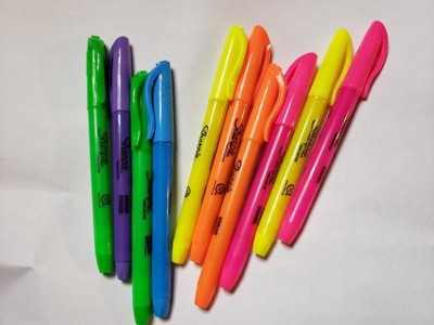 Sharpie 12ct Highlighters Pocket Fine Tip Assorted Colors : Target