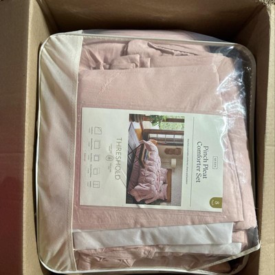 8pc Pinch Pleat Comforter Bedding Set - Threshold™ : Target