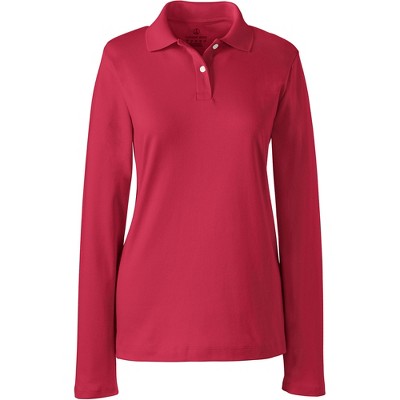 Lands' End School Uniform Women's Long Sleeve Feminine Fit Interlock ...