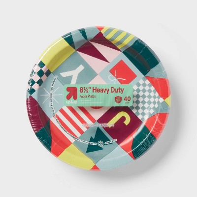 Trendables Plastic Disposable Plate Set 20 X 8" And 20 X 10" Green And ...