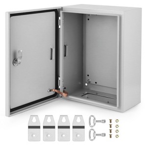 Electrical Box, 16 x 12 x 6'' NEMA 4X Steel Electrical Box, Outdoor ...