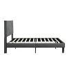 Queen Size Upholstered Platform Bed Frame with Headboard, Strong Wood ...
