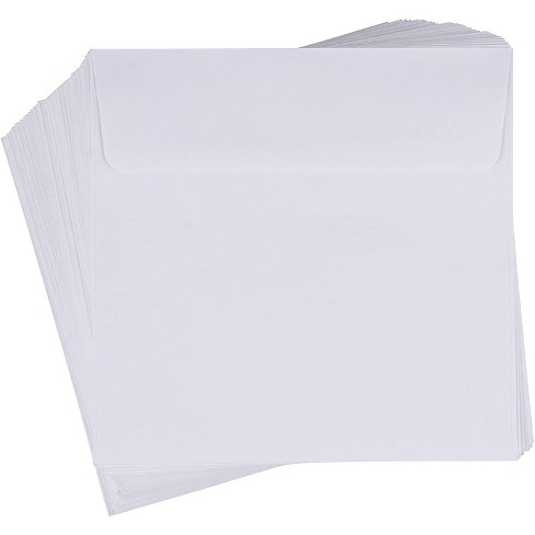 Juvale 60-pack White Square Envelopes 5.5" Gummed Seal Square-flap ...