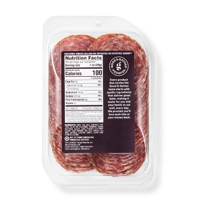 Uncured Genoa Salami - 10oz - Good & Gather™ : Target