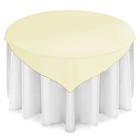 Lann's Linens 5-pack Square Organza Tablecloth Overlays For Wedding ...