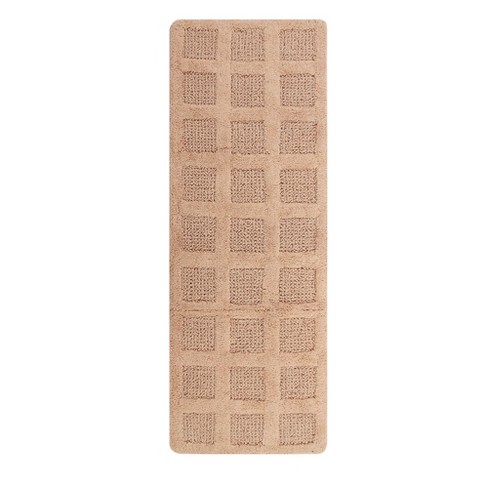 Knightsbridge Square Honeycomb 100% Cotton Reversible Bath Rug 22 X 60 ...