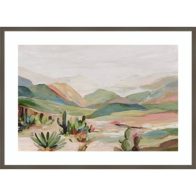 Amanti Art 41"x30" Trail Under The Trees By Allison Pearce Wood Framed ...