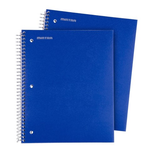 Mintra Office Durable Spiral Notebooks 3 Subject, 150 Sheets (blue ...