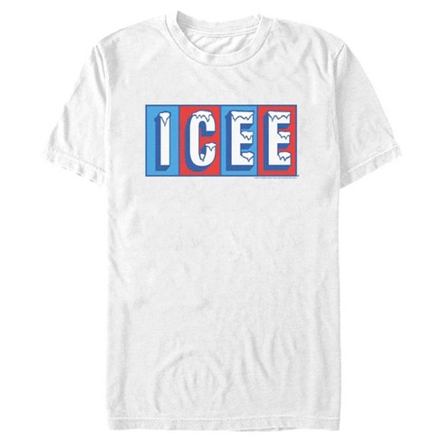 Men's Icee Classic Red And Blue Logo T-shirt : Target