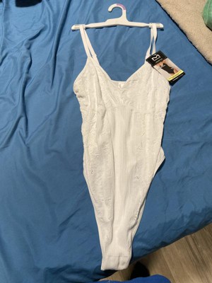 Maidenform M Collection Women's Lace Bodysuit Mst008 - Black L : Target