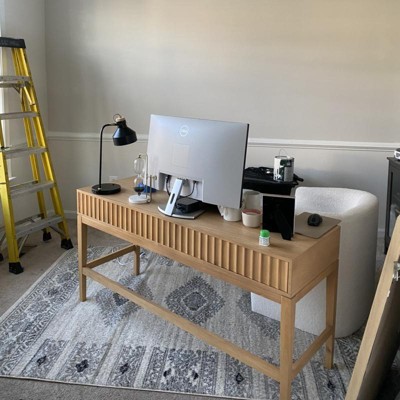 Thousand Oaks Wood Scalloped Desk Brown - Threshold™ Designed With ...