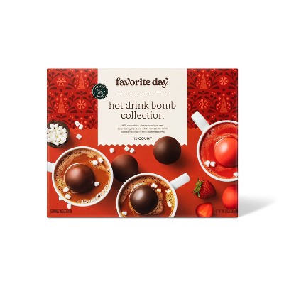 Hot Chocolate Bombs - Milk W/white Drizzle & White W/confetti - 3.2oz ...