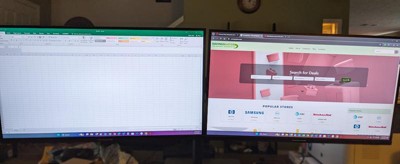 Packard Bell Airframe 43" Dual Monitor Workstation : Target