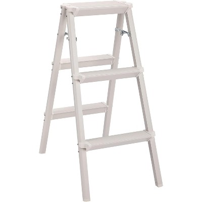 Birdrock Home 3 Step Compact Steel Step Ladder - Silver : Target