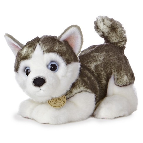 Aurora Miyoni Tots 10" Siberian Husky Puppy Grey Stuffed Animal : Target