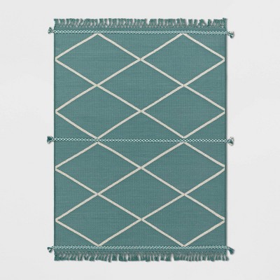 Stripe Outdoor Rug Navy - Threshold™ : Target