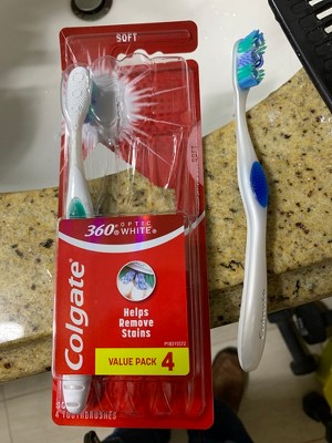 Colgate 360 Total Advanced Floss-tip Bristles Toothbrush - Medium - 2ct ...