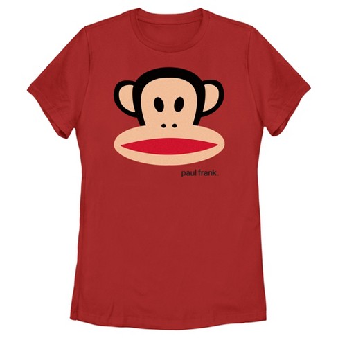 Women's Paul Frank Large Julius T-shirt - Red - X Large : Target