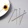 Viski Silver Cocktail Picks, Set Of 6 Stainless Steel Drink Picks ...