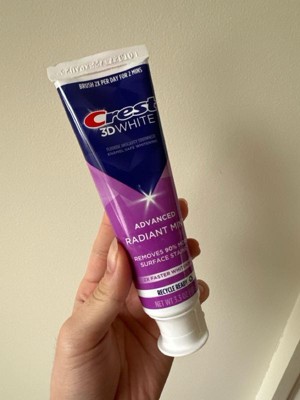 Crest 3d White Advanced Teeth Whitening Toothpaste, Radiant Mint ...