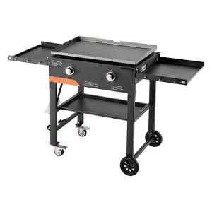VEVOR Gas Griddle, 2-Burner Flat Top Grill, 28 inch Grill Plate ...