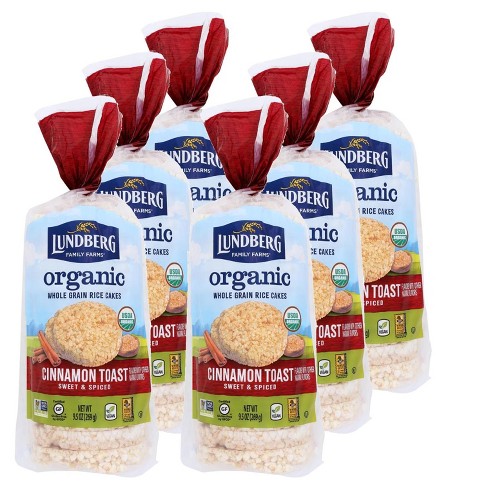 Lundberg Organic Sweet & Spiced Cinnamon Toast Whole Grain Rice Cakes ...