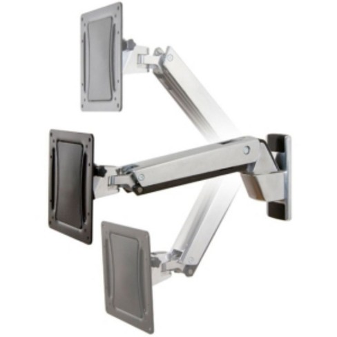 Ergotron Mounting Arm For Flat Panel Display Polished Aluminum Black ...