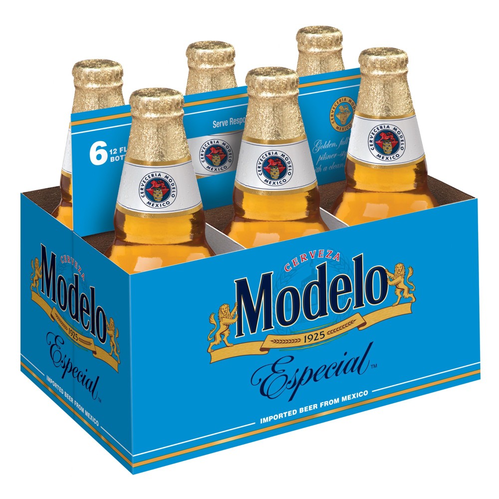 UPC 080660957654 - Modelo Especial Beer Bottles 12 oz, 6 pk | upcitemdb.com