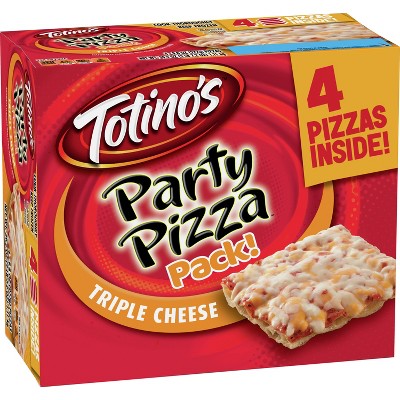 Totino's Triple Cheese Frozen Party Pizza - 39.2oz/4pk : Target