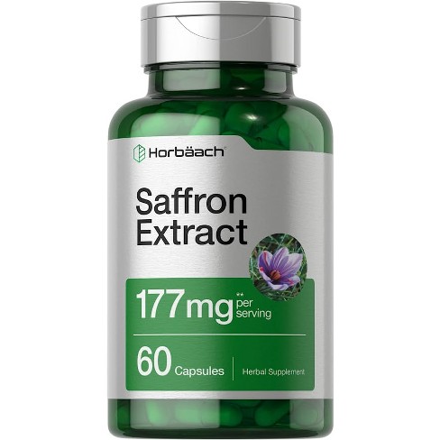 Horbaach Saffron Supplement 177mg | 60 Capsules : Target