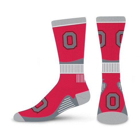 Ncaa Ohio State Buckeyes Large Crew Socks : Target