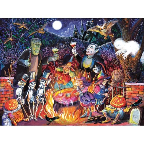 Sunsout Monster Party Time 1000 Pc Halloween Jigsaw Puzzle 21831 : Target