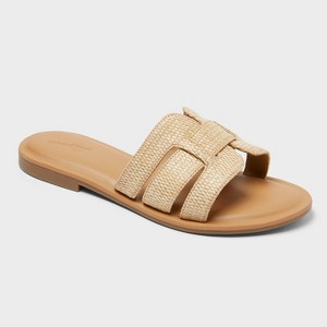 Women’s Carla Sandals with Memory Foam Insole - Universal Thread™ Tan 9 ...