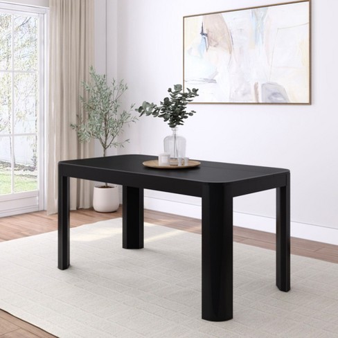 Plank+beam Contour Dining Table, 60" Solid Wood Kitchen Table, Modern ...