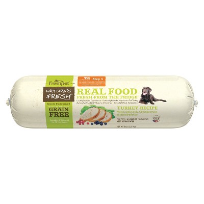 Freshpet Nature's Fresh Roll Grain Free Turkey Recipe Refrigerated Wet ...