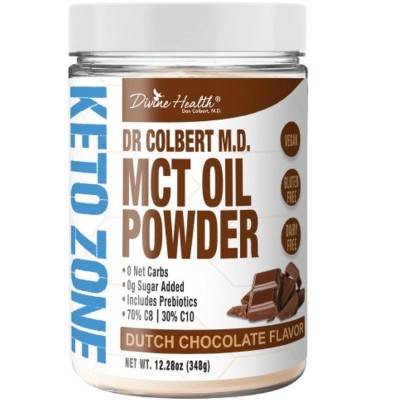 Divine Health Mct Oil Drink Mix Powder - Sugar Free Chocolate Flavor ...