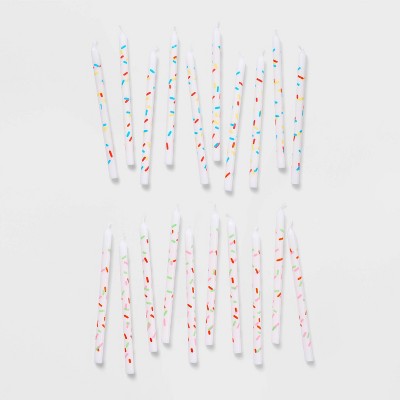 20ct Birthday Sprinkle Candles - Spritz™ : Target