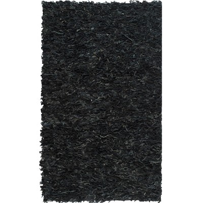 Leather Shag Lsg601 Hand Woven Area Rug - Orange - 5'x8' - Safavieh ...