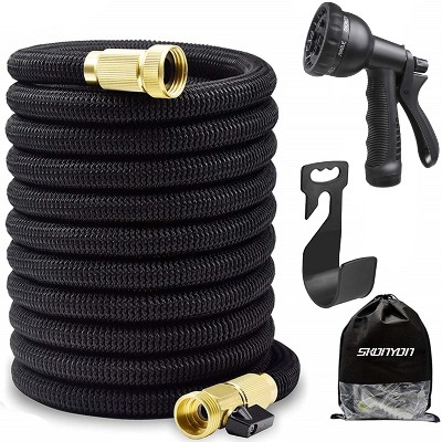 Skonyon 50ft Expandable Garden Hose With Multifunctional Spray Nozzle ...
