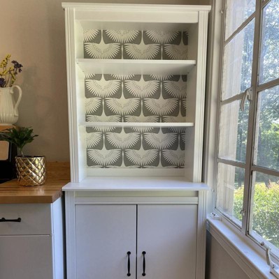 Tempaper Feather Flock Chalk Self-adhesive Removable Wallpaper : Target